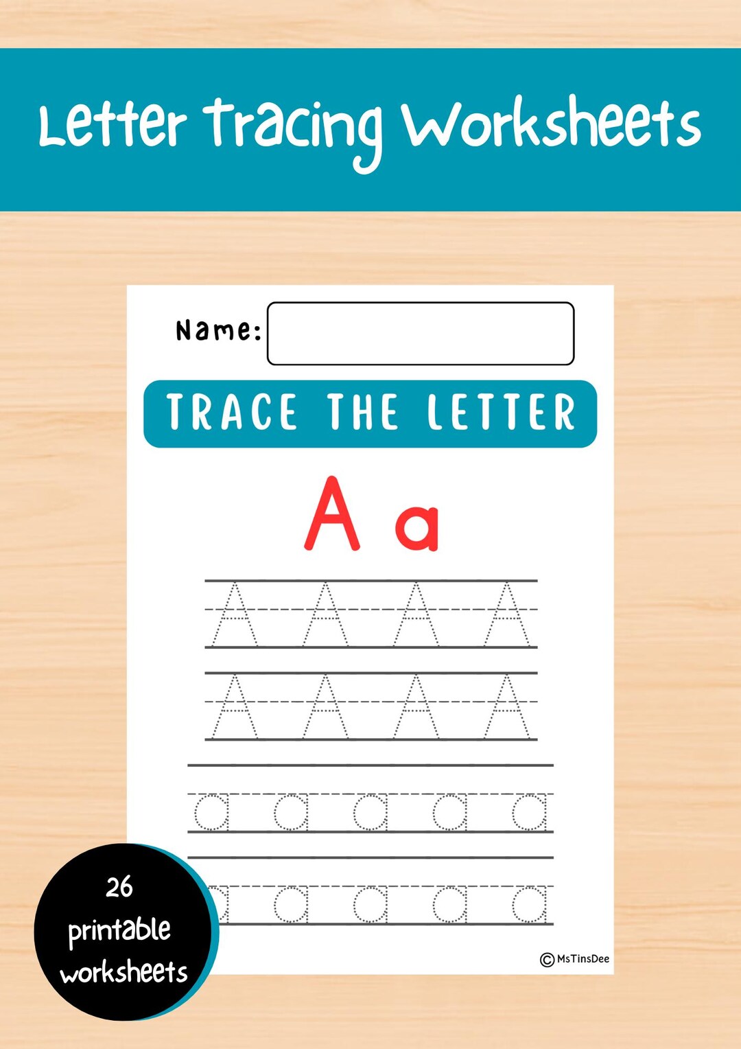 Alphabet Tracing Worksheets | Letters A - Z | Alphabet | Writing ...