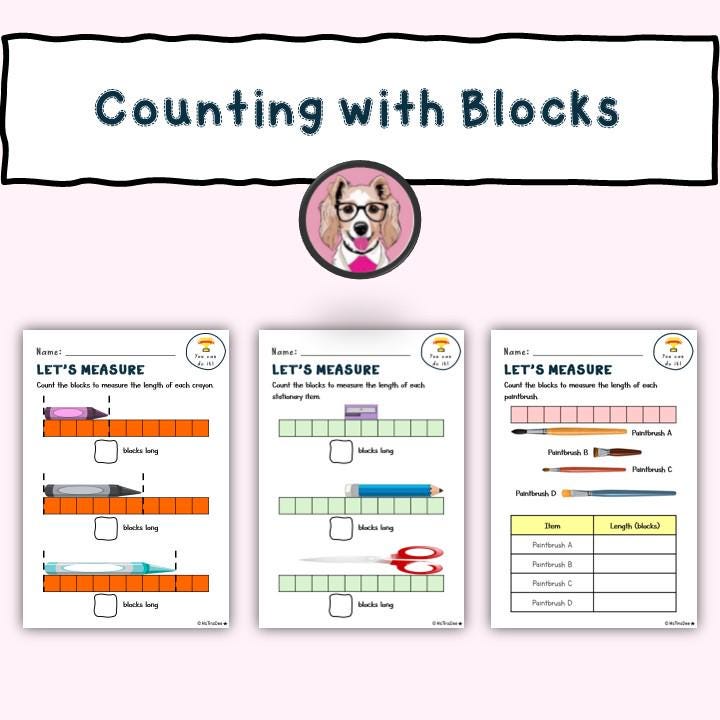 Length | Non-standard Units of Measurement | Measurement | Worksheet ...