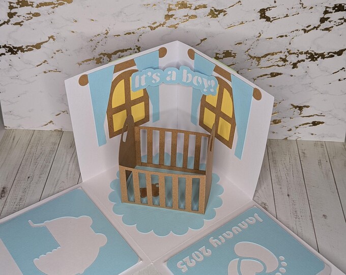 Custom Gender Reveal Exploding Gift Box - Etsy