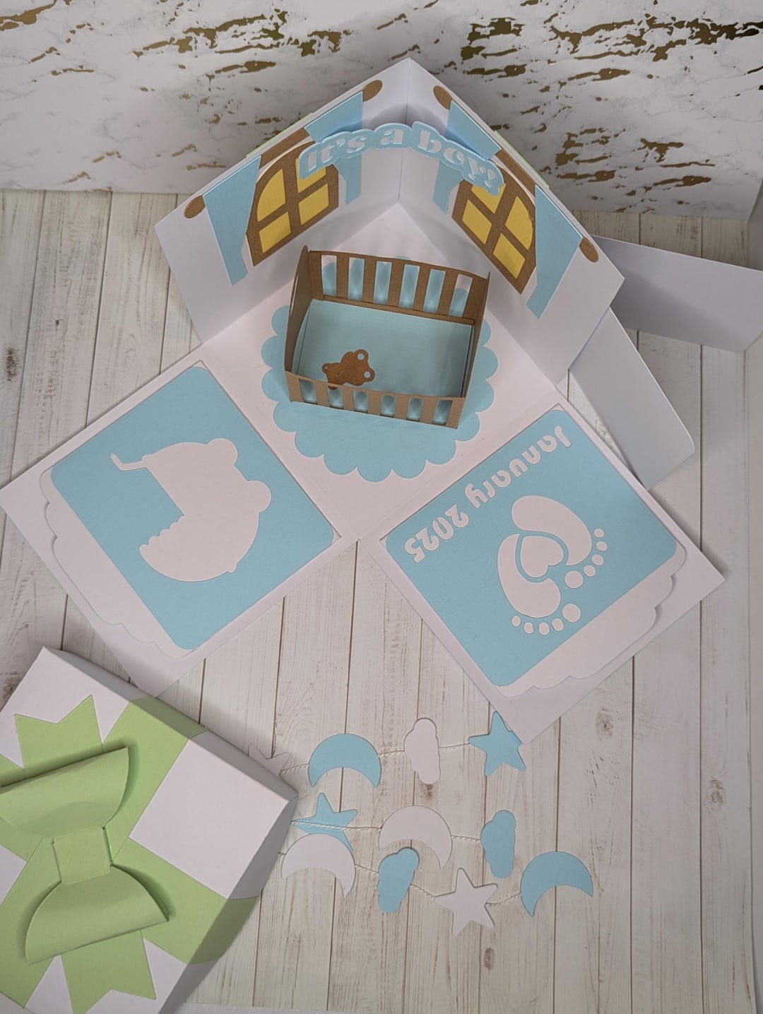 Custom Gender Reveal Exploding Gift Box - Etsy