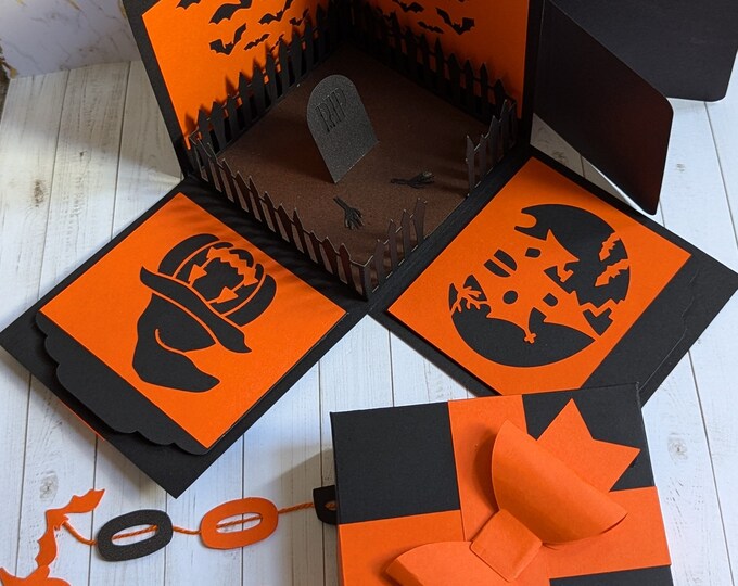 Halloween Exploding Box for Switch Witch, Boo Basket, or Boo Box - Etsy