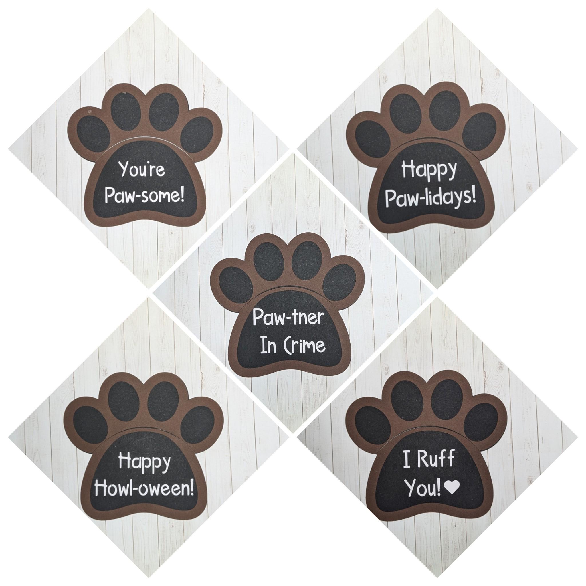 Custom Dog Paw or Dog Bone Gift Card Holder - Etsy