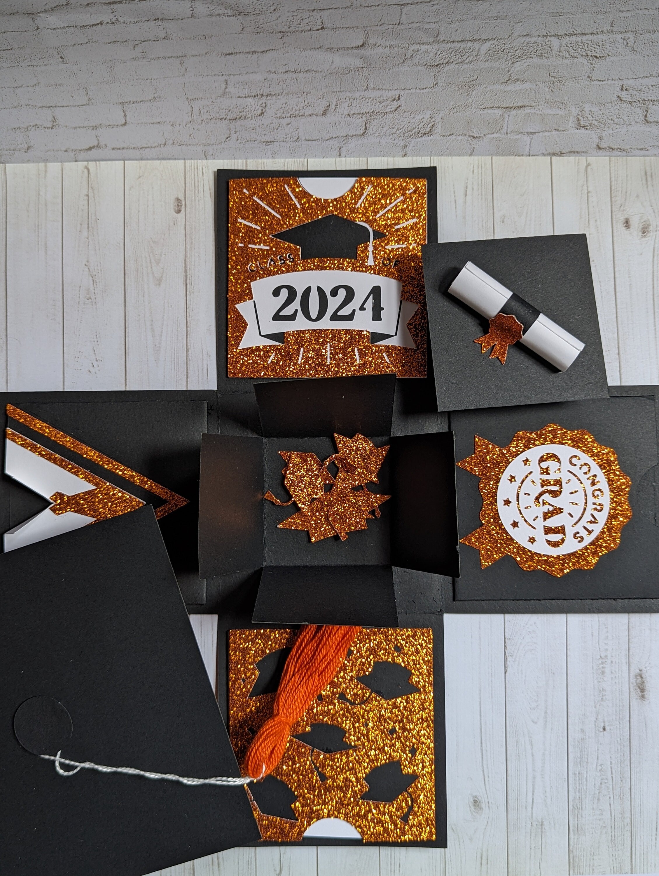 Custom Colors Graduation Cap Exploding Box for Gift Cards or Money - Etsy