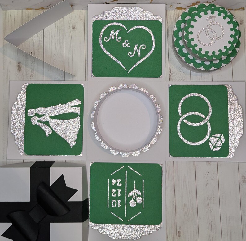 Custom Engagement / Bridal Shower / Wedding Exploding Box for Gift Cards or Money - Etsy