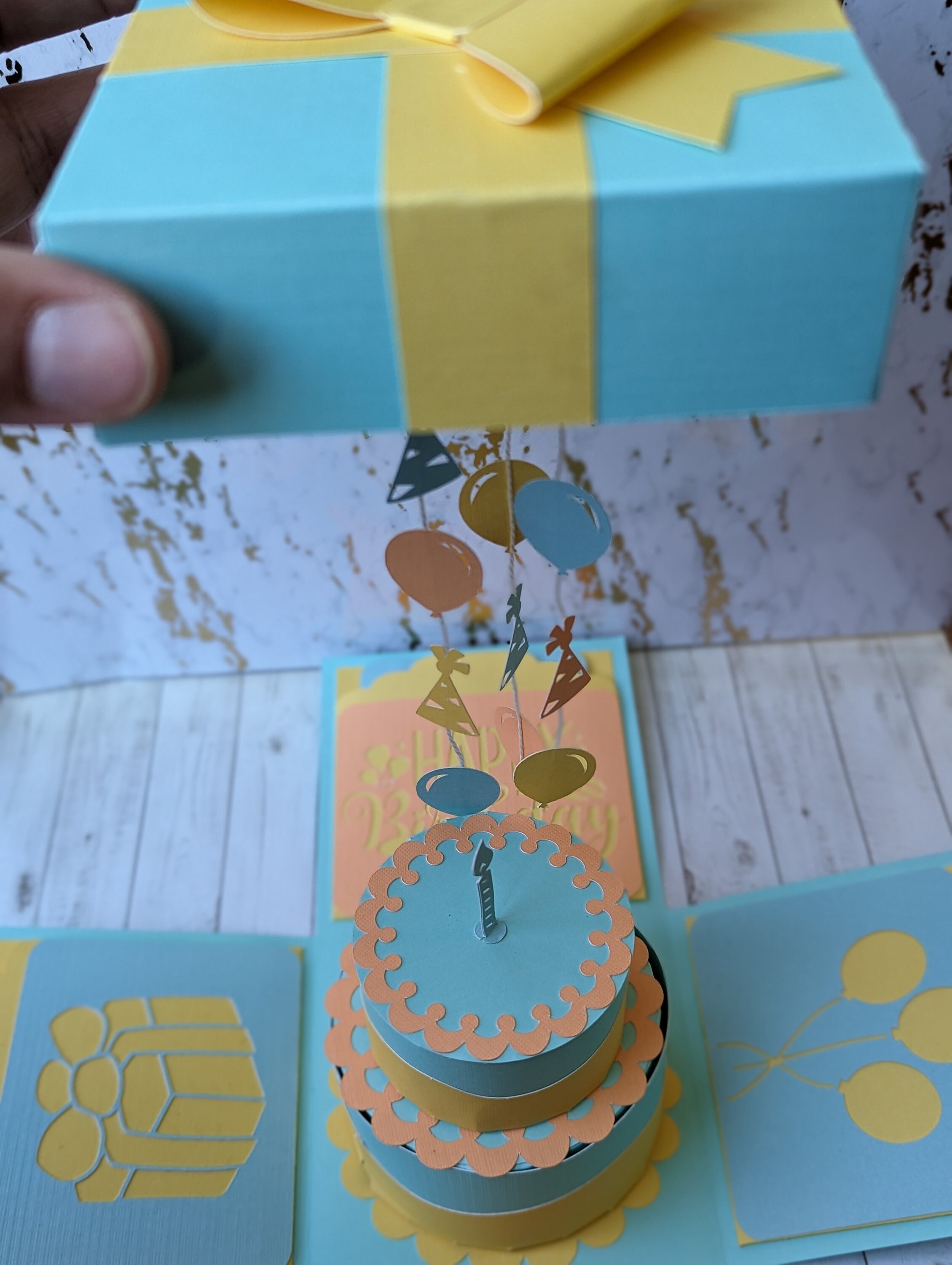 Custom Birthday Exploding Box for Gift Cards or Money - Etsy