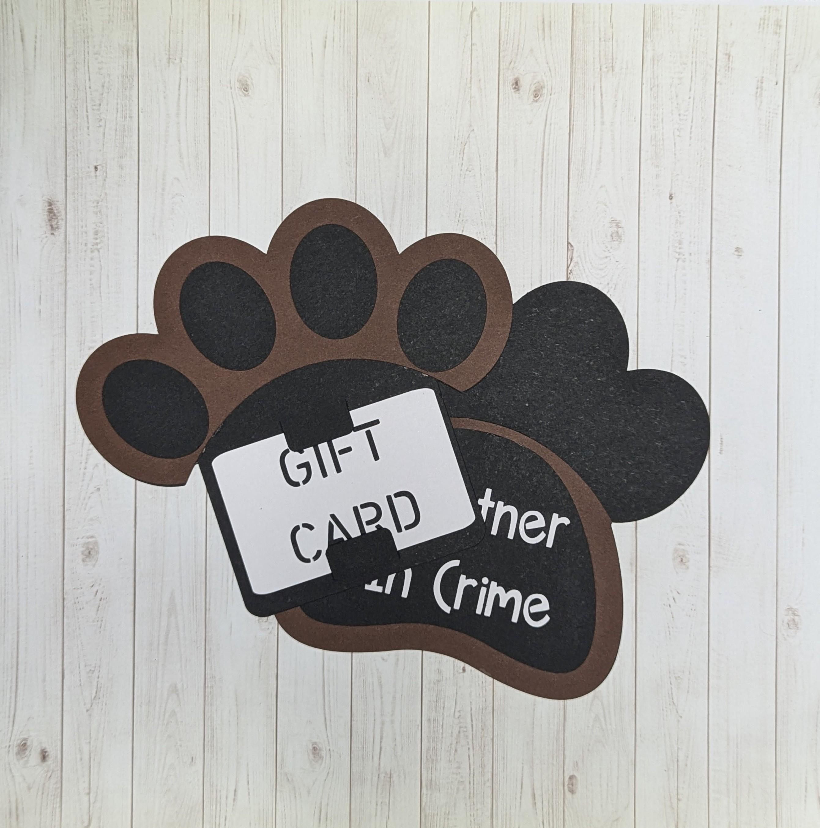 Custom Dog Paw or Dog Bone Gift Card Holder - Etsy