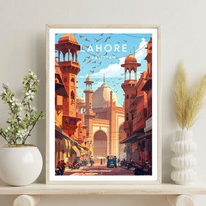 Lahore Travel Print - Pakistan, Lahore Poster, Pakistan Poster, Travel ...