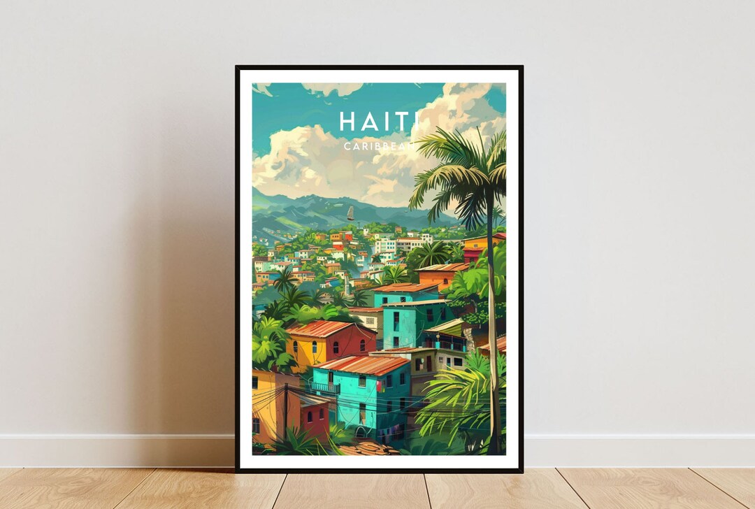 Haiti Travel Print - Caribbean, Haiti Poster, Caribbean Poster, Travel ...