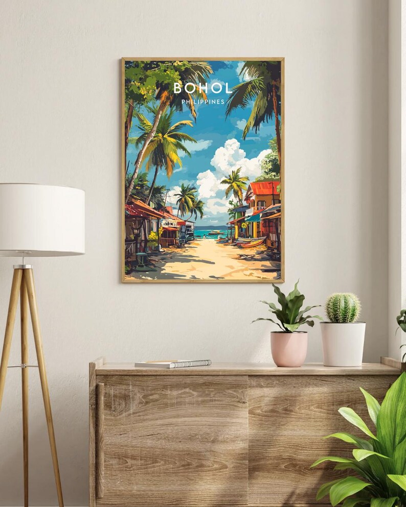 Bohol Travel Print - Philippines, Bohol Poster, Philippines Poster ...
