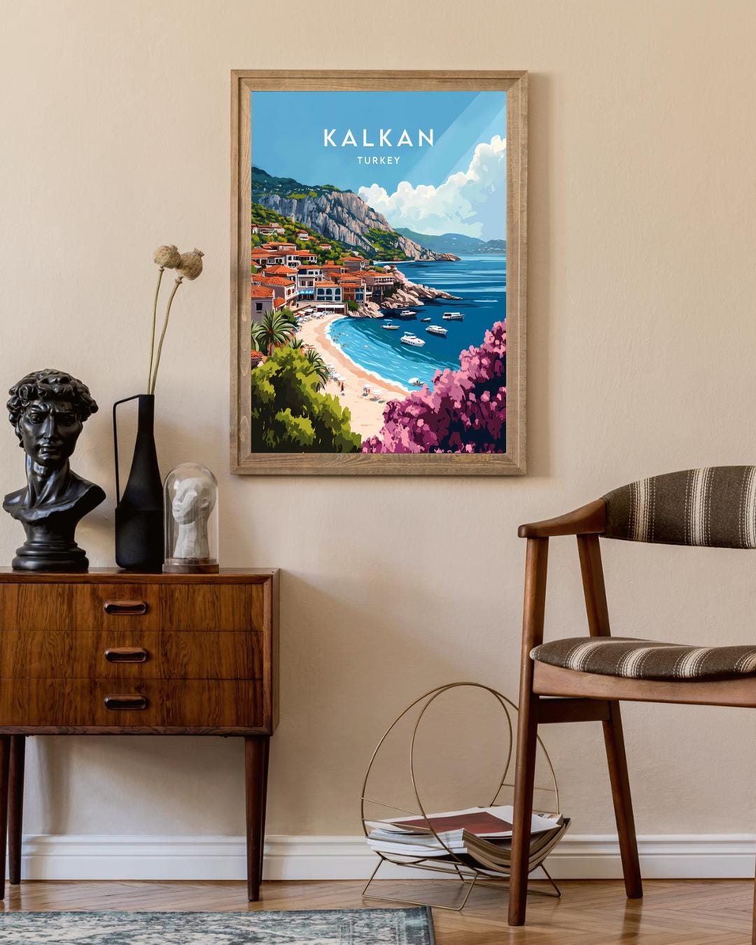 Kalkan Travel Print - Turkey, Kalkan Poster, Turkey Poster, Travel Wall ...