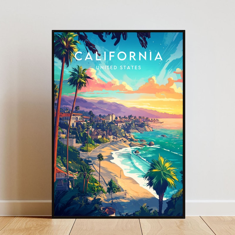 California Poster - Etsy
