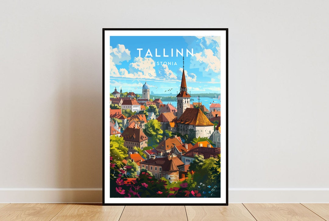 Tallinn Travel Print - Estonia, Tallinn Poster, Estonia Poster, Travel ...