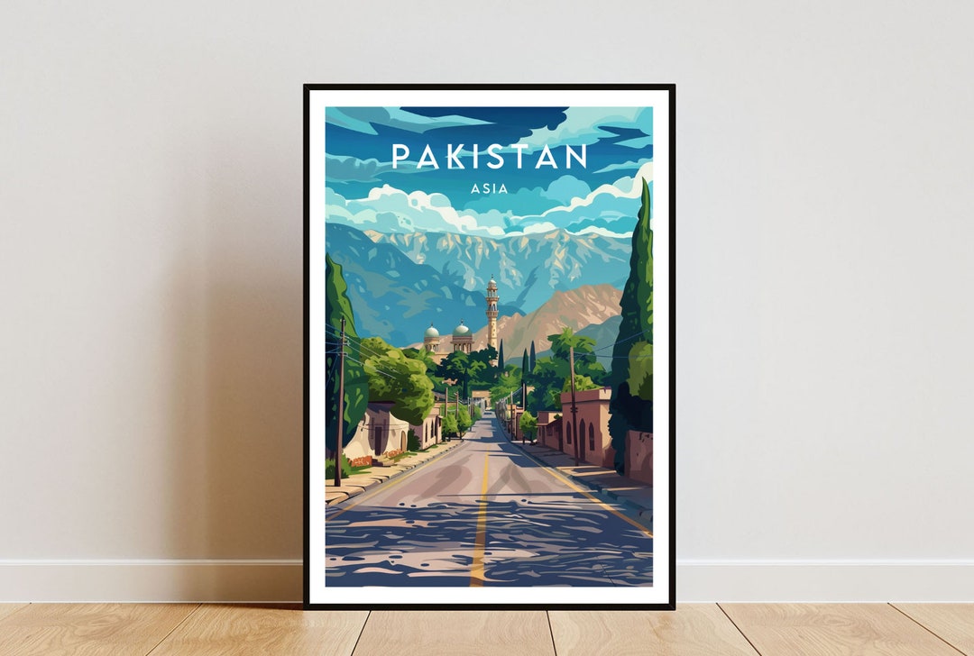 Pakistan Travel Print, Pakistan Poster, Travel Wall Art, Pakistan Print ...