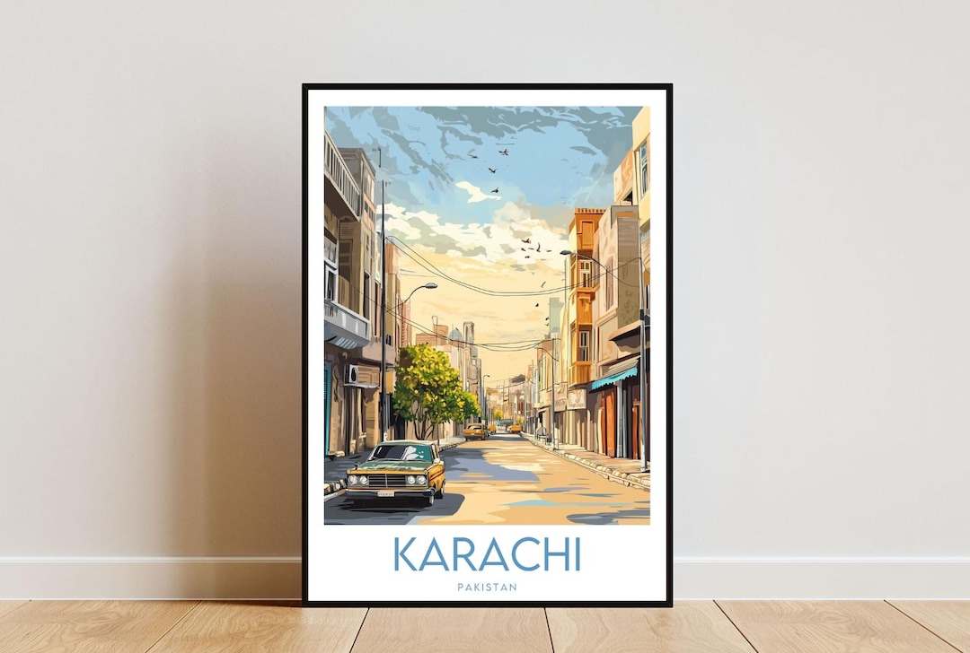 Karachi Travel Print - Pakistan, Karachi Poster, Pakistan Poster ...
