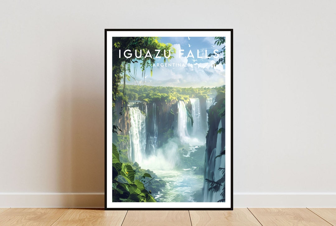 Iguazu Falls Travel Print - Argentina, Iguazu Falls Poster, Argentina ...