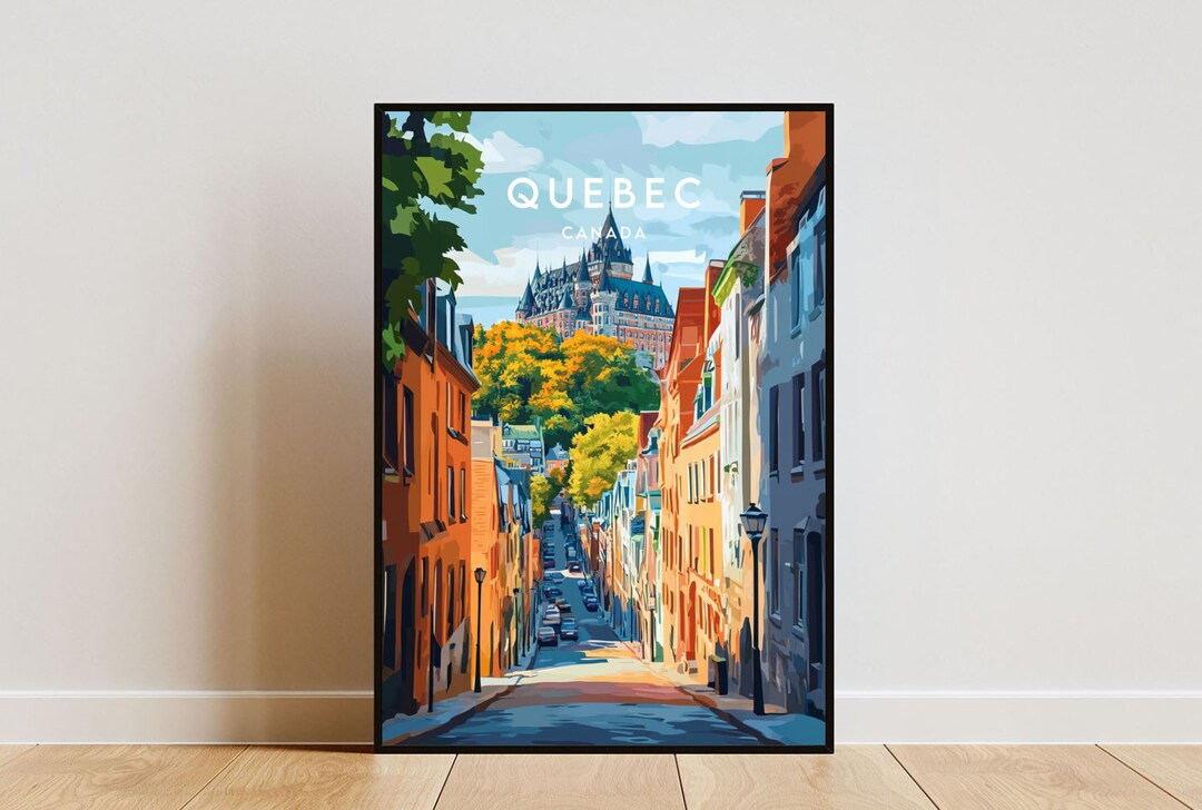 Quebec Travel Print - Canada, Quebec Poster, Canada Poster, Travel Wall ...