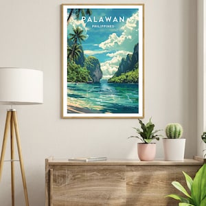 Palawan Travel Print - Philippines, Palawan Poster, Philippines Poster ...