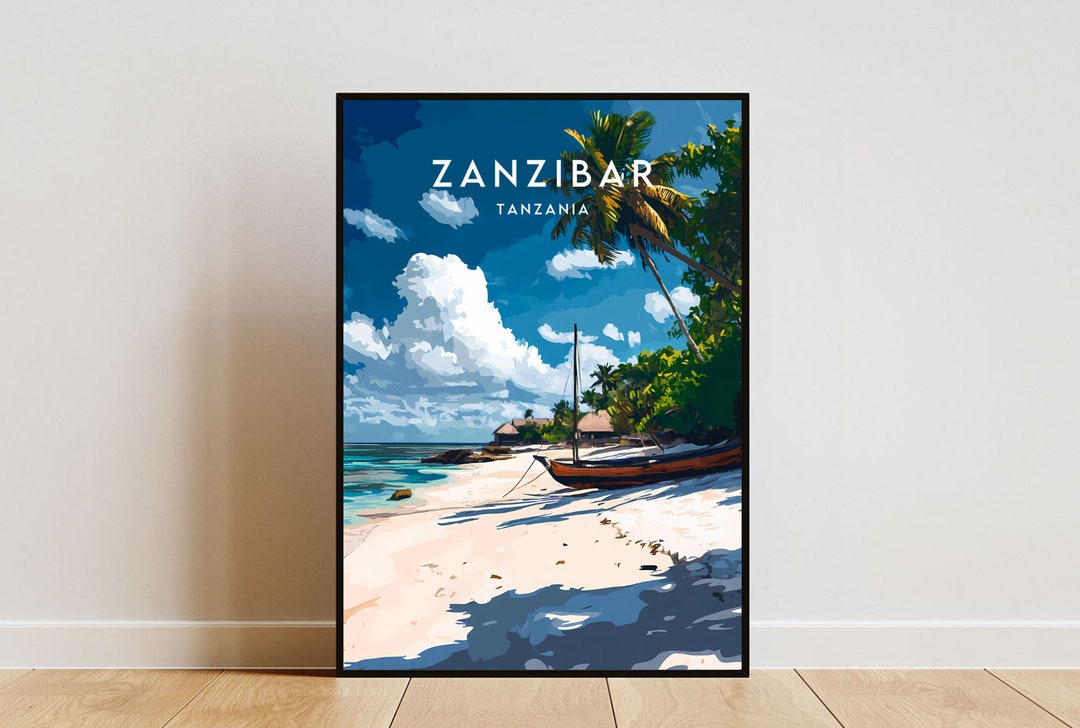 Zanzibar Travel Print - Tanzania, Zanzibar Poster, Tanzania Poster ...