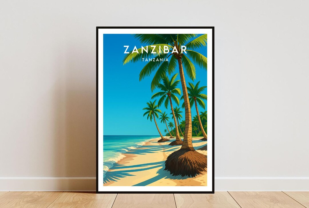 Zanzibar Travel Print - Tanzania, Zanzibar Poster, Tanzania Poster ...