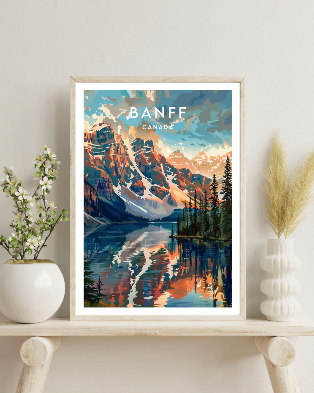 Banff Travel Print - Canada, Banff Poster, Canada Poster, Travel Wall ...