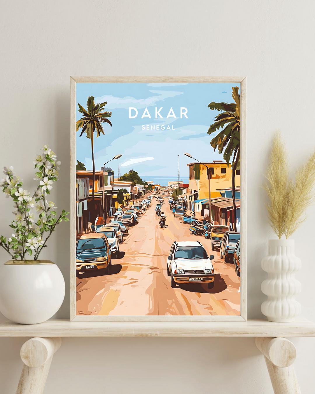 Dakar Travel Print - Senegal, Dakar Poster, Senegal Poster, Travel Wall ...