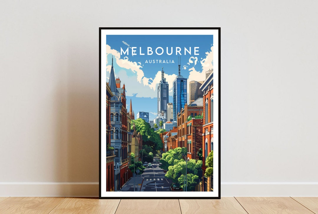 Melbourne Travel Print - Australia, Melbourne Poster, Australia Poster ...