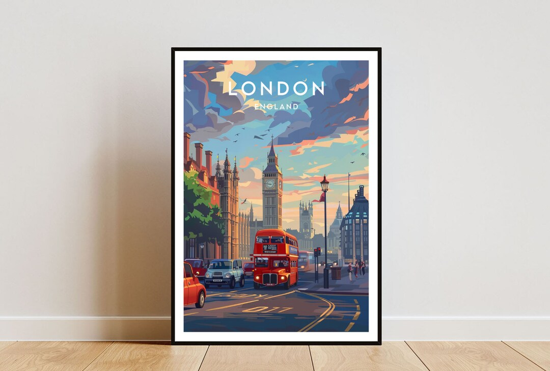 London Travel Print - England, London Poster, England Poster, Travel ...