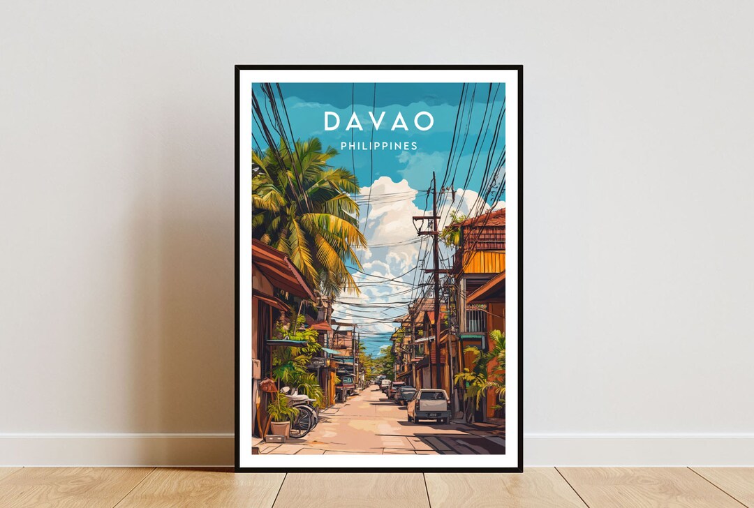 Davao Travel Print - Philippines, Davao Poster, Philippines Poster ...
