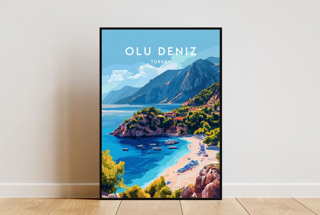 Olu Deniz Travel Print - Turkey, Olu Deniz Poster, Turkey Poster ...