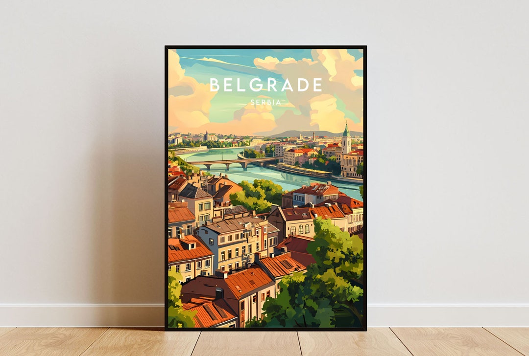 Belgrade Travel Print Serbia, Belgrade Poster, Serbia Poster, Travel ...