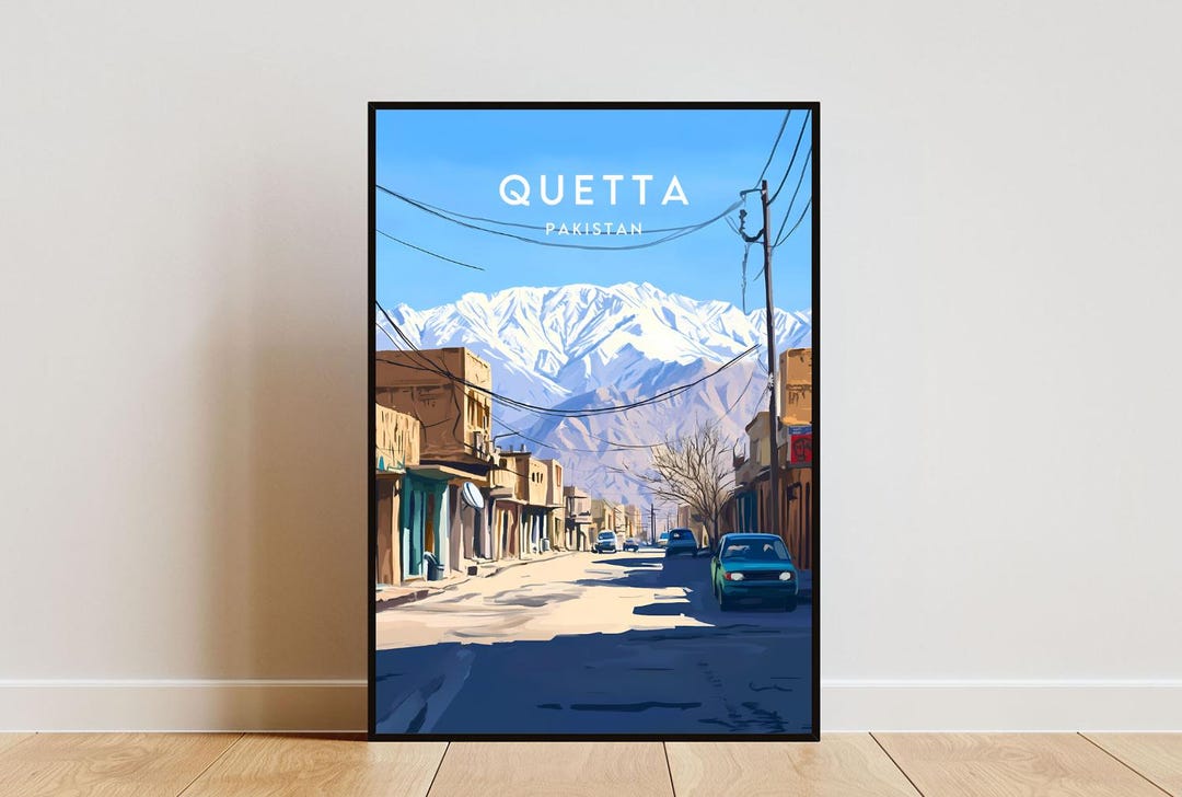 Quetta Travel Print - Pakistan, Quetta Poster, Pakistan Poster, Travel ...