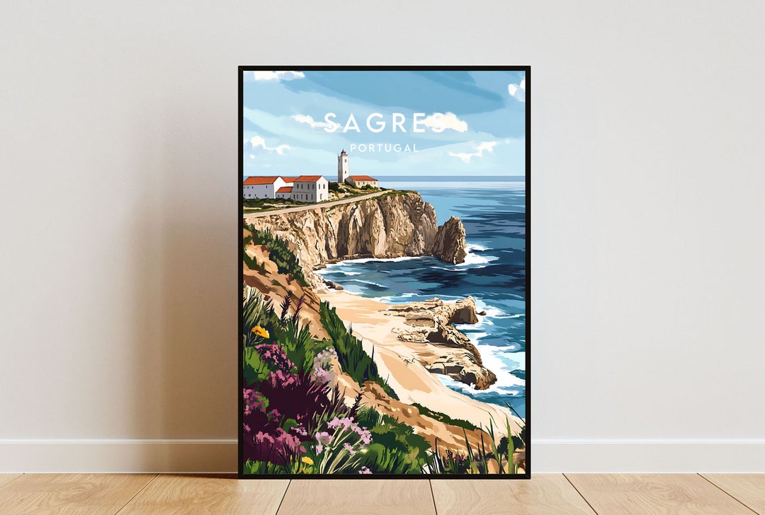 Sagres Travel Print - Portugal, Sagres Poster, Portugal Poster, Travel ...