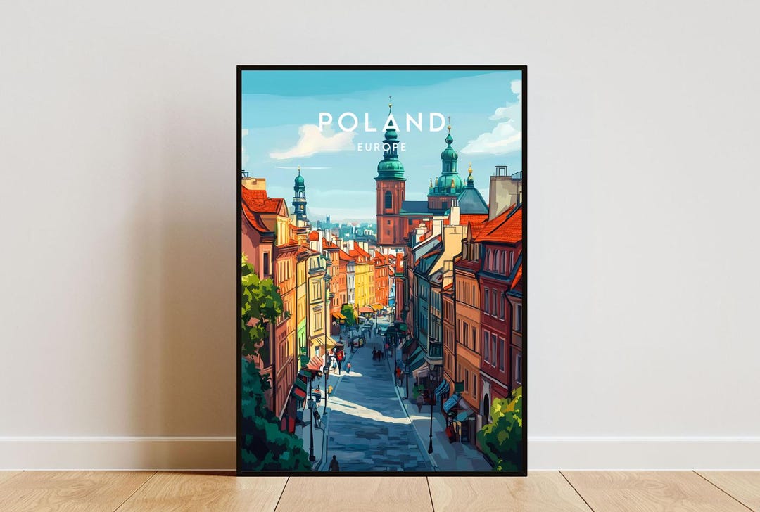 Poland Travel Print - Europe, Europe Poster, Poland Poster, Travel Wall ...
