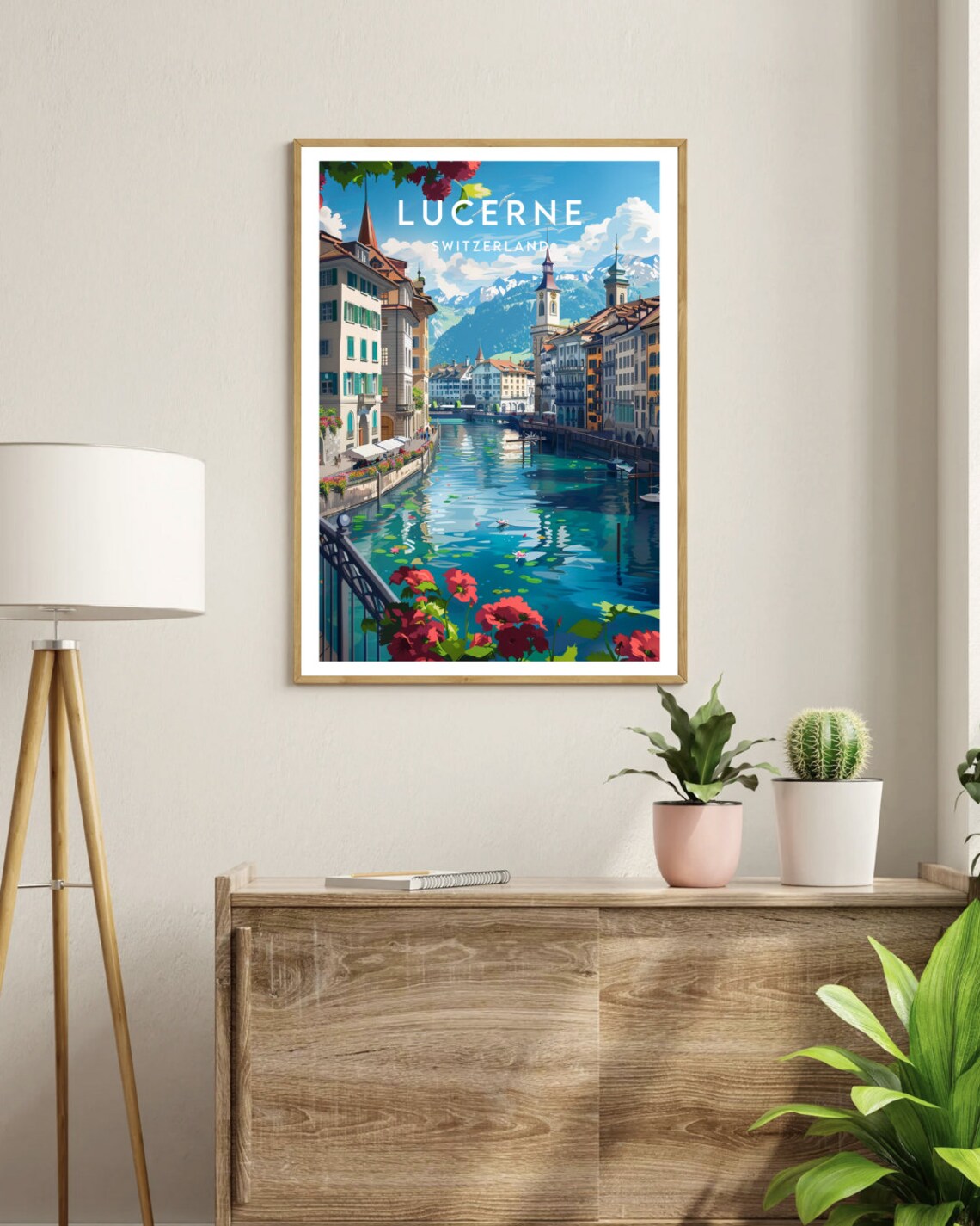 Lucerne Travel Print - Switzerland, Lucerne Poster, Switzerland Poster ...