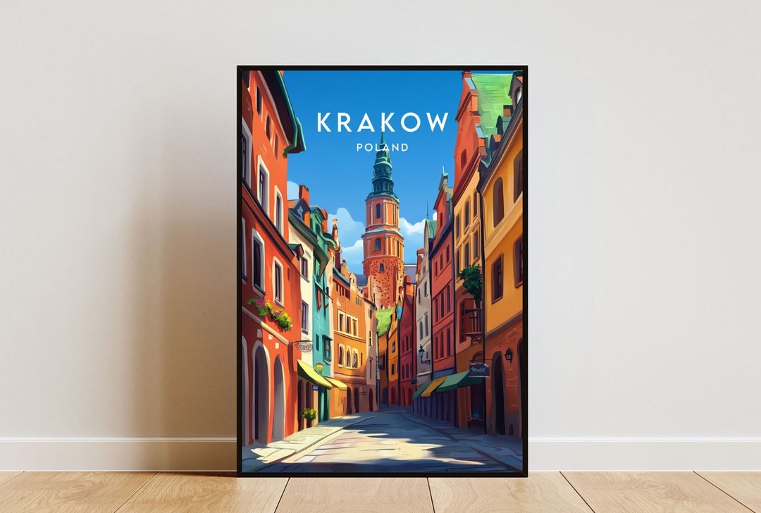 Krakow Travel Print - Poland, Krakow Poster, Poland Poster, Travel Wall ...