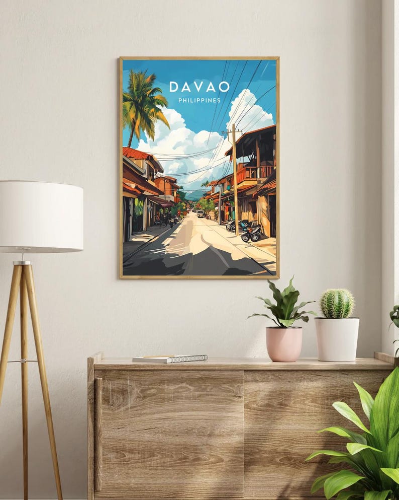 Davao Travel Print - Philippines, Davao Poster, Philippines Poster ...