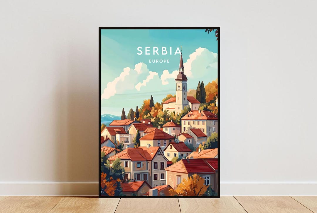 Serbia Travel Print - Europe, Europe Poster, Serbia Poster, Travel Wall ...