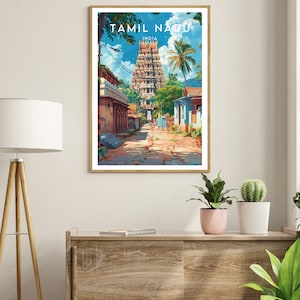 Tamil Nadu Travel Print - India, Tamil Nadu Poster, India Poster ...