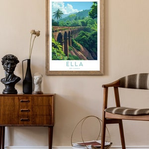 Ella Travel Print Sri Lanka, Ella Poster, Sri Lanka Poster, Travel Wall ...