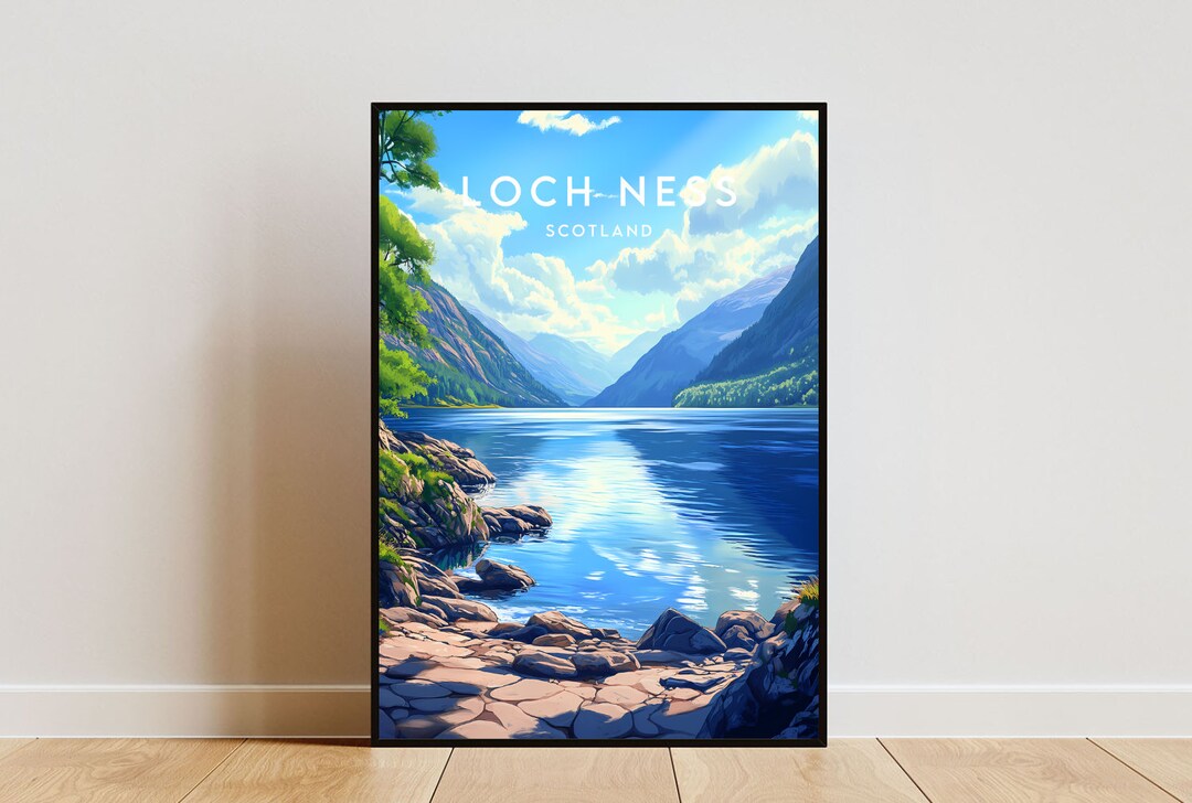 Loch Ness Travel Print - Scotland, Loch Ness Poster, Scotland Poster ...