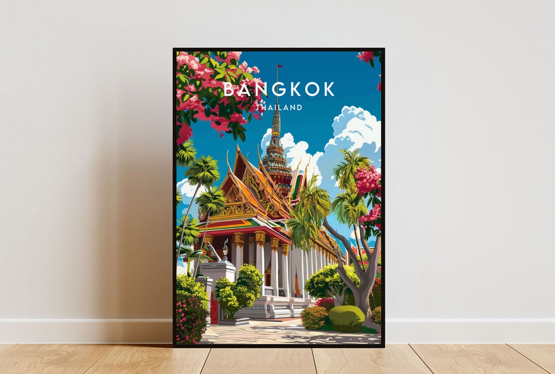 Bangkok Travel Print - Thailand, Bangkok Poster, Thailand Poster ...