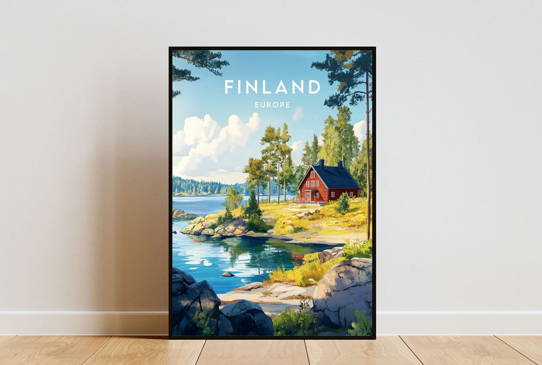 Finland Travel Print - Europe, Europe Poster, Finland Poster, Travel ...
