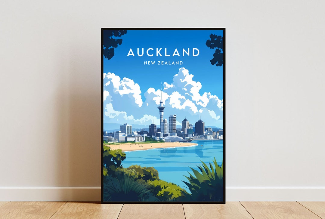Auckland Travel Print - New Zealand, Auckland Poster, New Zealand ...