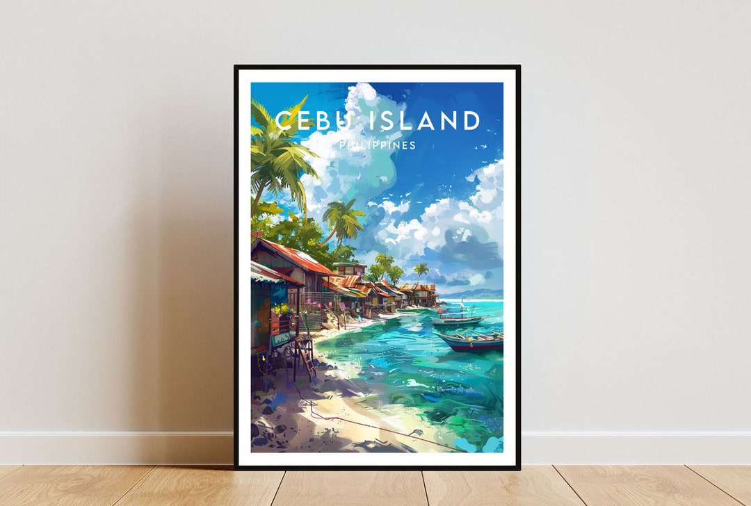 Cebu Island Travel Print - Philippines, Cebu Island Poster, Philippines ...