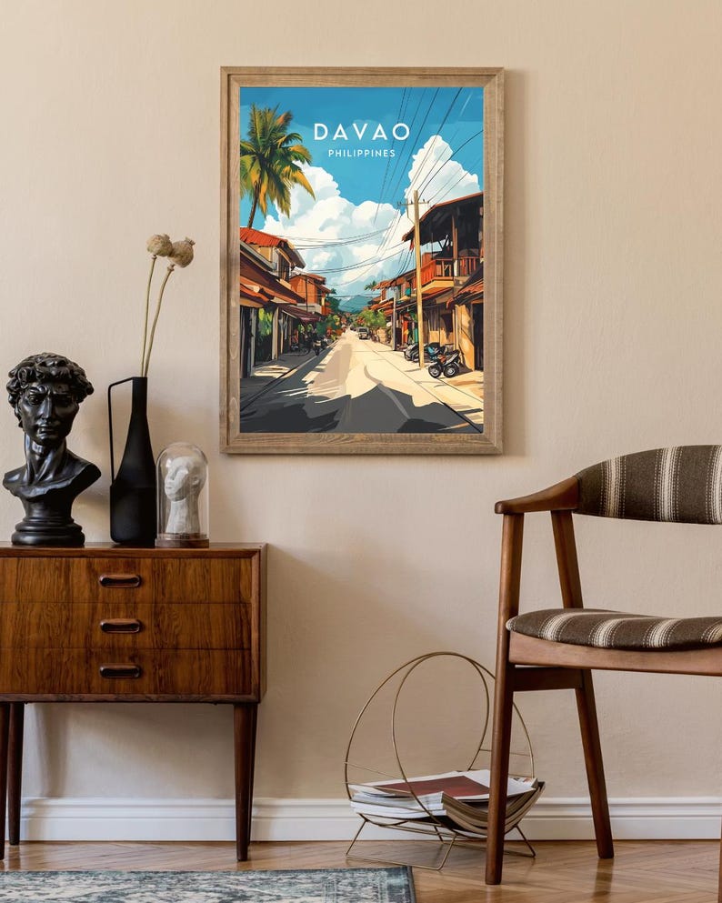 Davao Travel Print - Philippines, Davao Poster, Philippines Poster ...