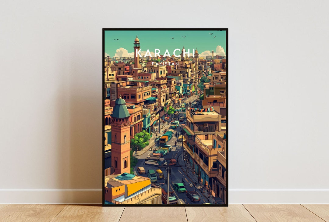 Karachi Travel Print - Pakistan, Karachi Poster, Pakistan Poster ...