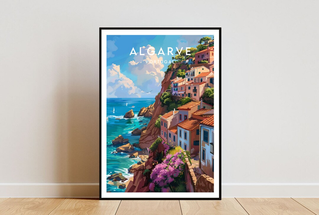 Algarve Travel Print - Portugal, Algarve Poster, Portugal Poster ...