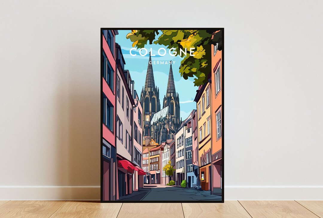 Cologne Travel Print - Germany, Cologne Poster, Germany Poster, Travel Wall Art, Germany Print ...
