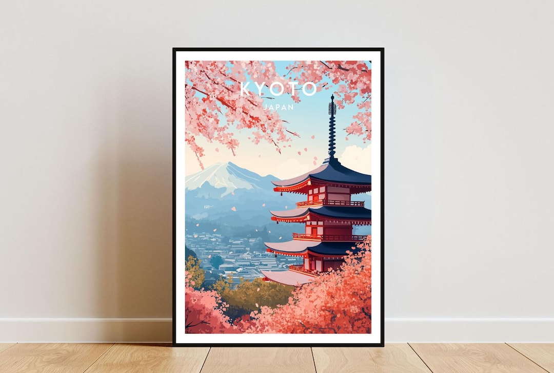 Kyoto Travel Print - Japan, Kyoto Poster, Japan Poster, Travel Wall Art ...