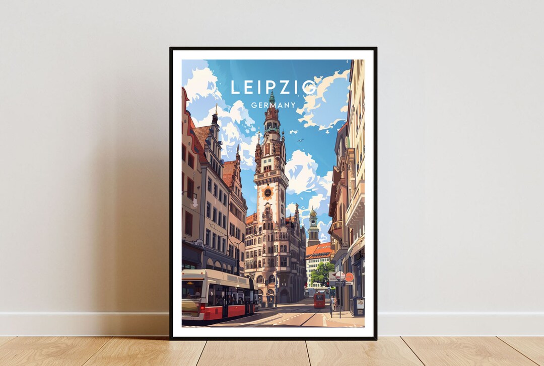 Leipzig Travel Print - Germany, Leipzig Poster, Germany Poster, Travel ...